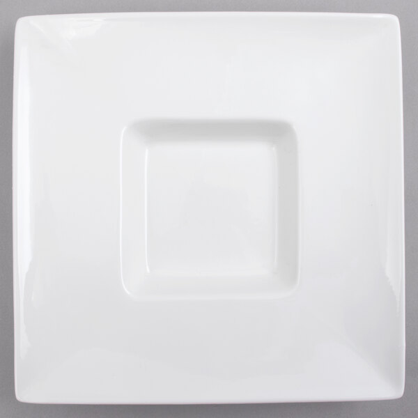 10 Strawberry Street WTR-11SQWIDERBWL Whittier 8 oz. White Square ...