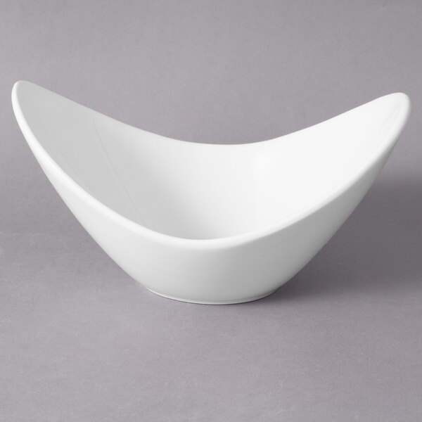 10 Strawberry Street WTR-8CRDLBWL Whittier 7 oz. White Porcelain Cradle ...