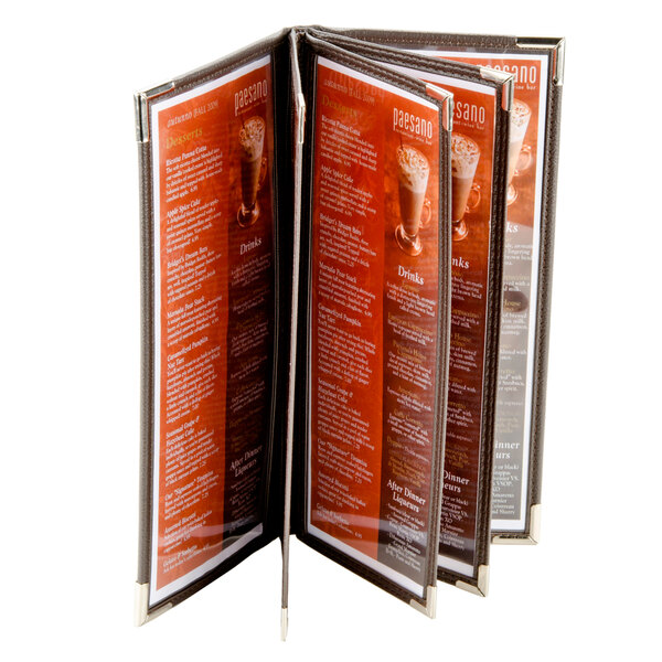 Menu Solutions RS160BA Royal Select Series 4 1/4" x 11" Customizable ...