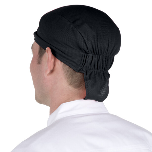 Headsweats 8807-802 Black Shorty Chef Cap