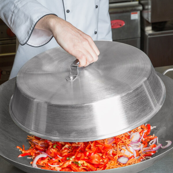 Town 34918 17 15/16" Aluminum Wok Cover