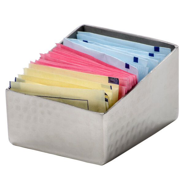 American Metalcraft HMSRSPH3 Rectangular Angled Hammered Stainless ...