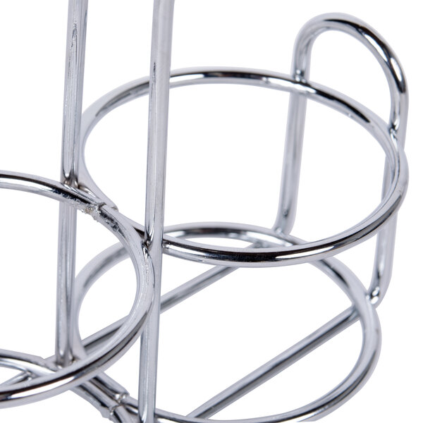 American Metalcraft MCADDY Stainless Steel 2-Compartment Condiment Caddy