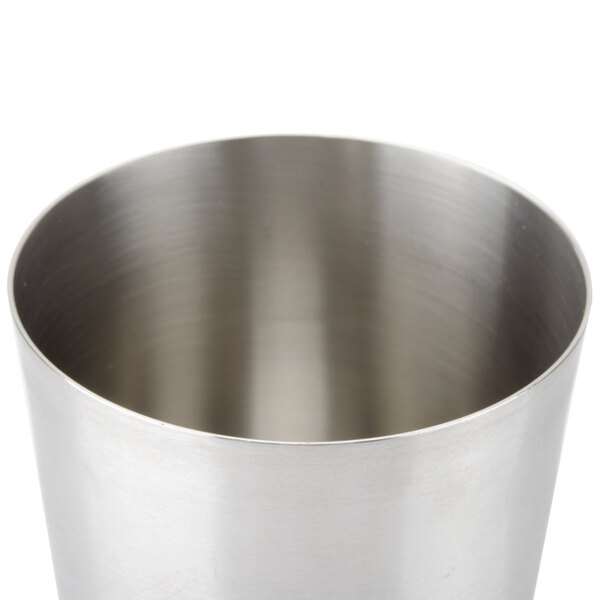 Tablecraft AC885S 3 3/8" Brushed Stainless Steel French Fry Cup