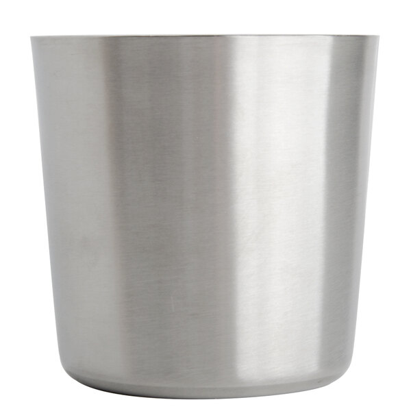 Tablecraft AC885S 3 3/8" Brushed Stainless Steel French Fry Cup
