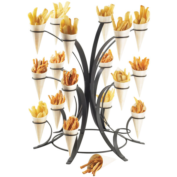 Cal-Mil 3330-13 Black Multi-Tier Cone Display - 20" x 20 1/2"
