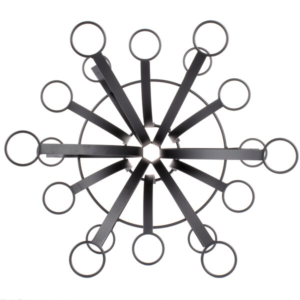 Cal-Mil 3330-13 Black Multi-Tier Cone Display - 20" x 20 1/2"