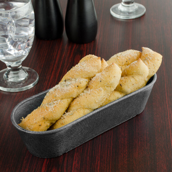 HS Inc. HS1010 Charcoal Cracker / Breadstick Basket - 24/Case