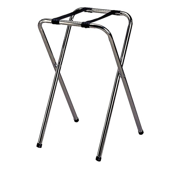 Tablecraft 23 Chrome-Plated Metal Tray Stand - 29 1/2"