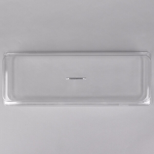 Cambro RD926CW Camwear 9" x 26" Clear Rectangular Pastry Tray Cover