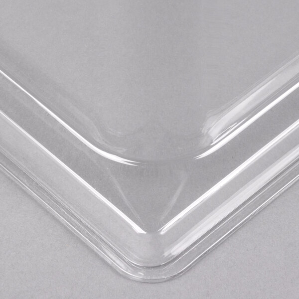 Cambro RD926CW Camwear 9" x 26" Clear Rectangular Pastry Tray Cover
