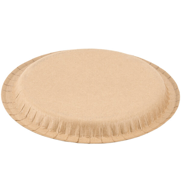 Solut 29020 9" Coated Kraft Paper Plate - 400/Case