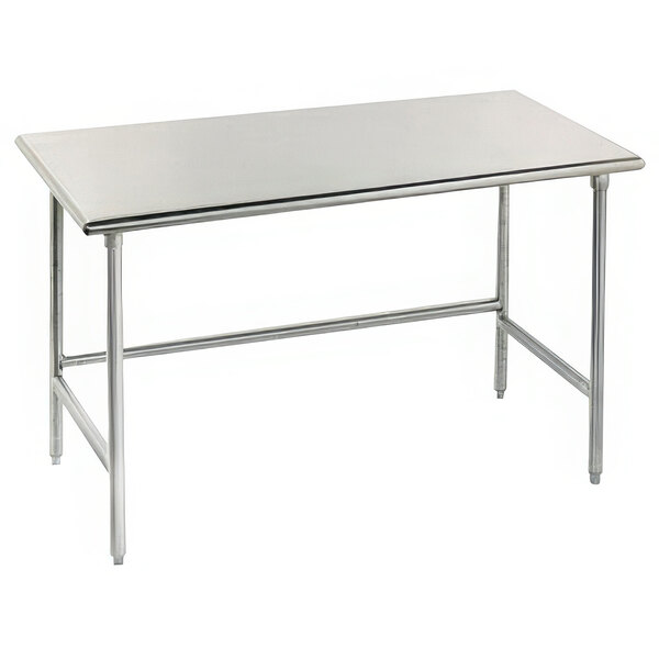 Advance Tabco TSS-487 48" x 84" 14 Gauge Open Base Stainless Steel ...