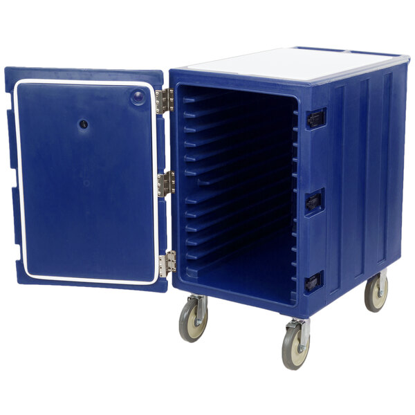 Cambro 1826LTC186 Camcart Navy Blue Mobile Cart for 18" x 26" Sheet ...