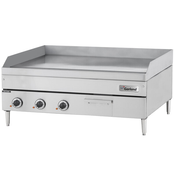 Garland E24-24G 24" Heavy-Duty Electric Countertop Griddle - 240V, 1 ...