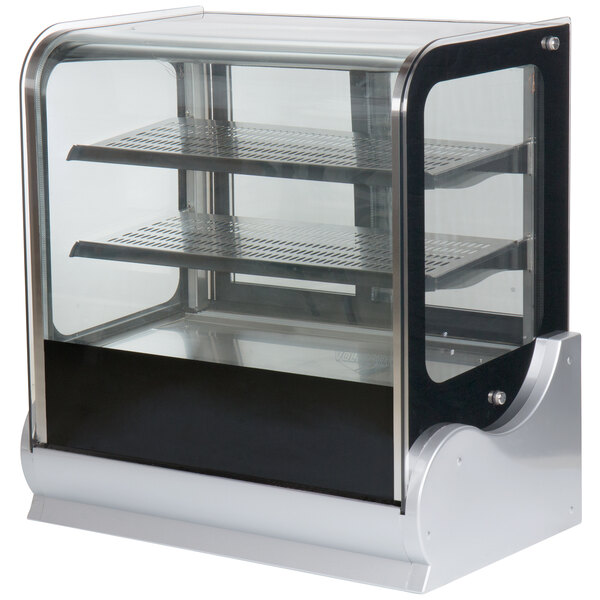 Vollrath 40863 48" Cubed Glass Refrigerated Countertop Display Cabinet