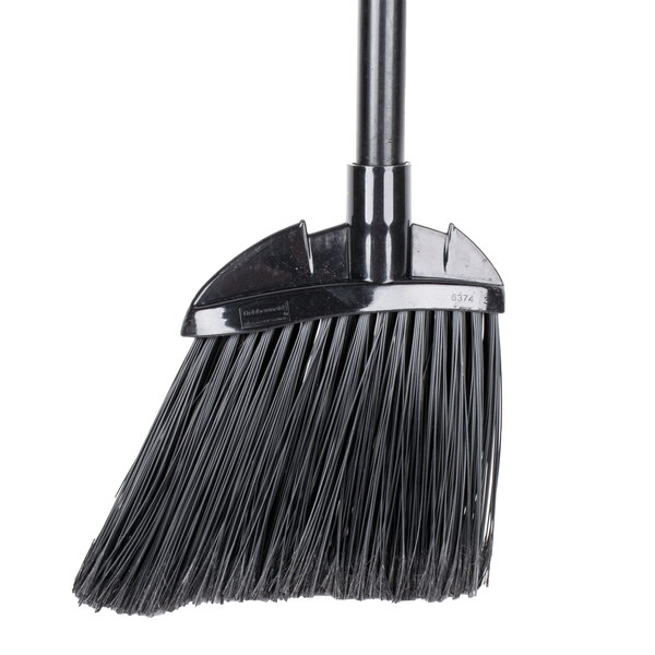 Rubbermaid FG637400BLA 7 1/2" Lobby Broom with Black Flagged Bristles ...