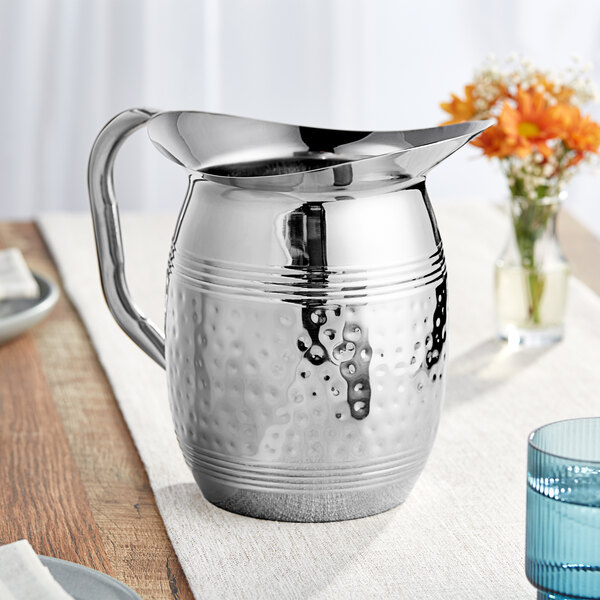 American Metalcraft HMWP97 3 Liter Bell Water Pitcher - Hammered ...