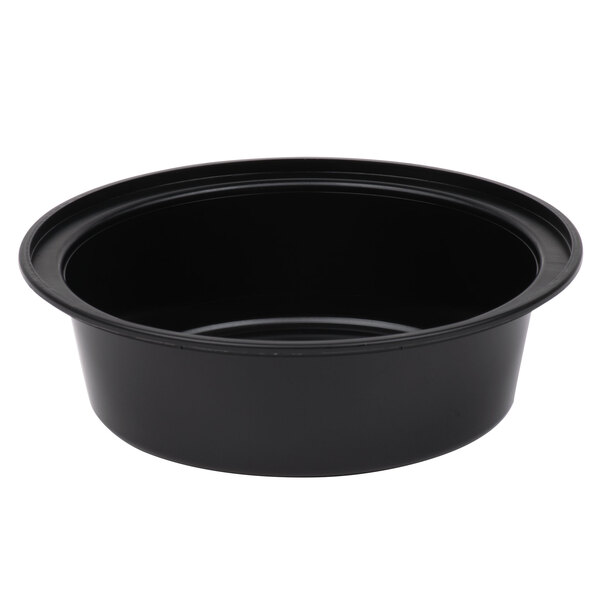 Pactiv Newspring NC729B 32 oz. Black 7" VERSAtainer Round Microwavable ...