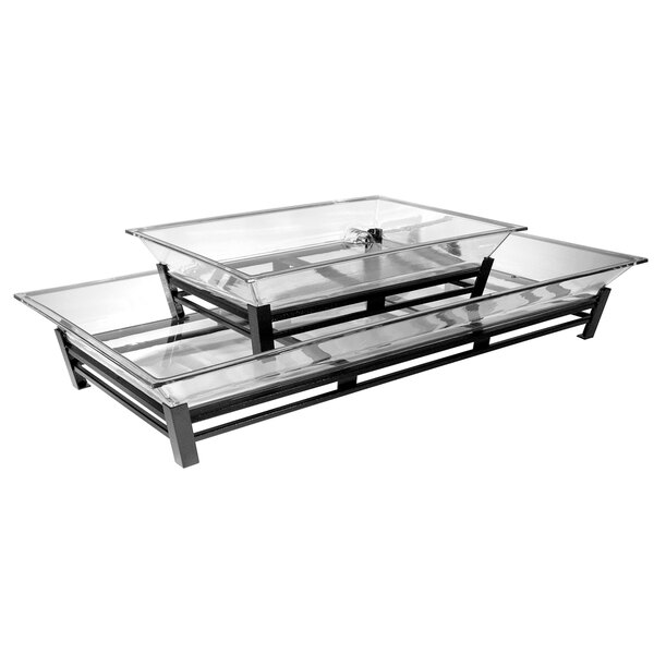 Cal-Mil IP402-39 Two Tier Platinum Metal Ice Housing System with Ice ...