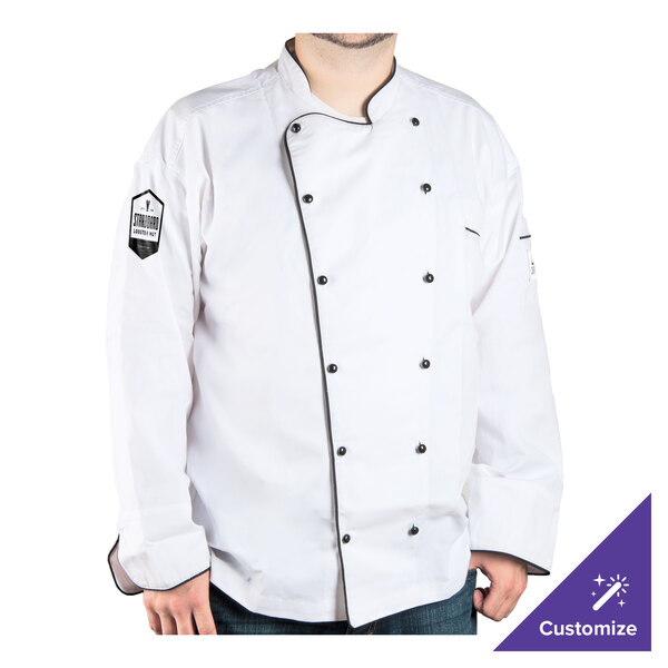 Chef Revival Brigade J044 Unisex Customizable Executive Long Sleeve ...