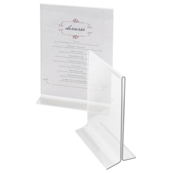 Cal-Mil 512 Classic T-Type 4" x 6" Acrylic Displayette