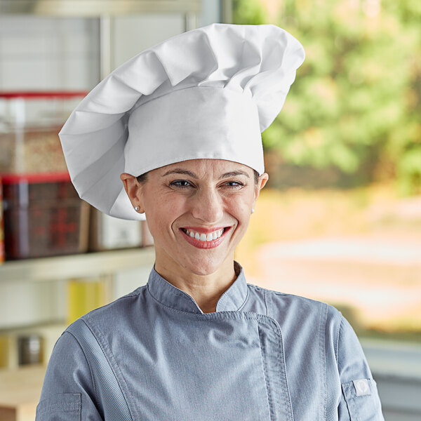 Choice White Chef Hat (13"): Sold at WebstaurantStore
