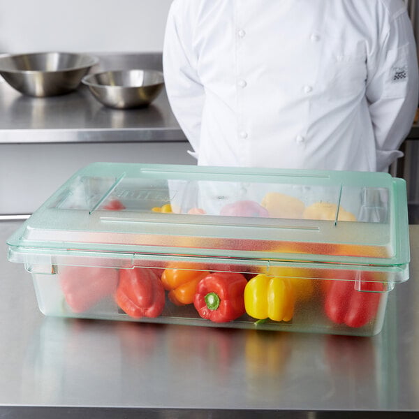 Carlisle 10621C09 StorPlus Green Food Storage Box - 26" x 18" x 6"