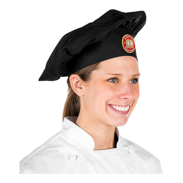 Choice 13" Black Customizable Chef Hat