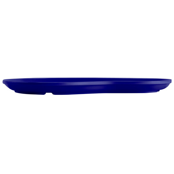 GET PP-976-CB Let's Party Cobalt Blue 12" Palette Plate - 12/Pack