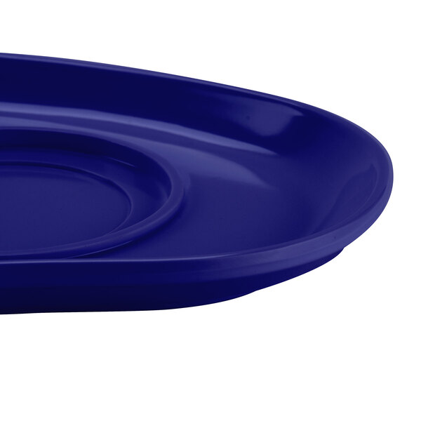GET PP-976-CB Let's Party Cobalt Blue 12" Palette Plate - 12/Pack