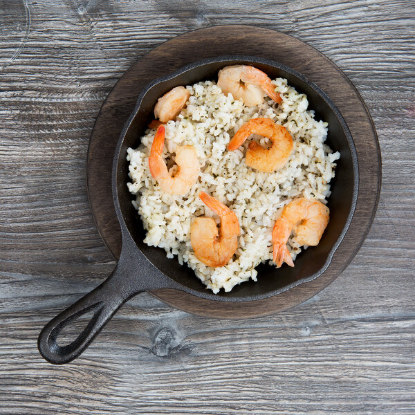 Lodge U3RP 8" Round Wood Underliner with Walnut Finish