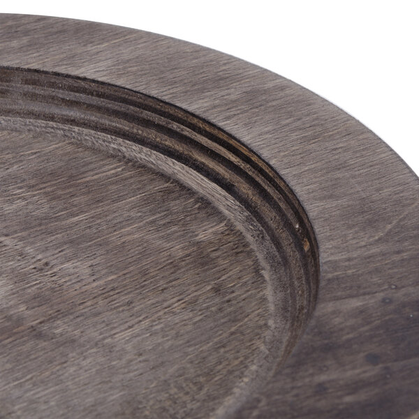 Lodge U3RP 8" Round Wood Underliner with Walnut Finish