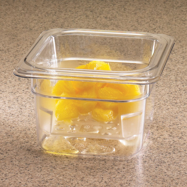 Cambro 63CLRCW135 Camwear 1/6 Size Clear Polycarbonate Colander Pan - 3 ...