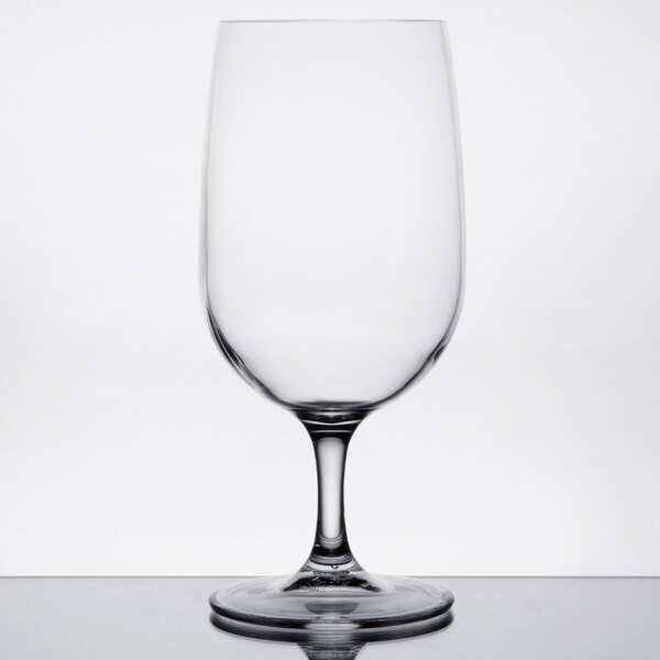 Carlisle 564807 Alibi 15 oz. Plastic Water Goblet - 24/Case