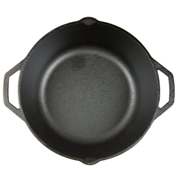 Lodge L10DOL3 7 Qt. Pre-Seasoned Cast Iron Dutch Oven with Dual Handles