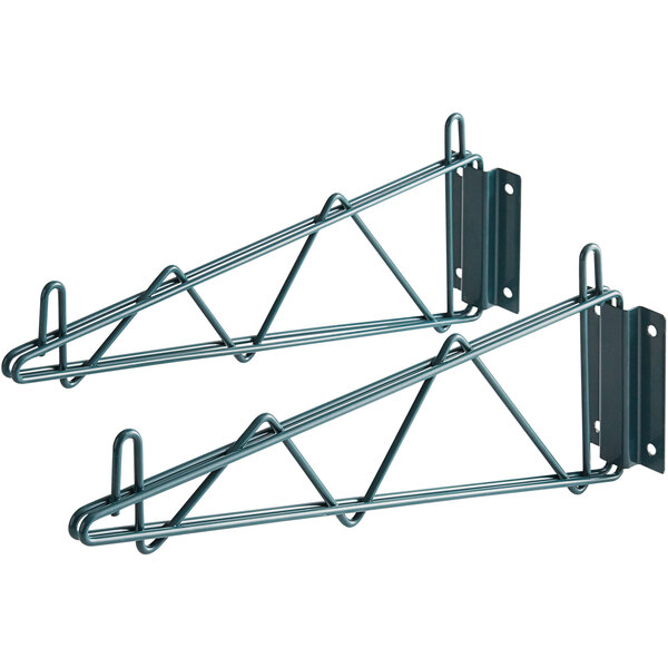 Regency 18" Deep Wall Mounting Bracket for Green Epoxy Wire Shelving ...