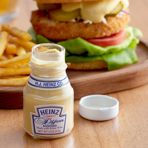 Heinz Dijon Mustard 2 oz. Mini Bottle - 60/Case
