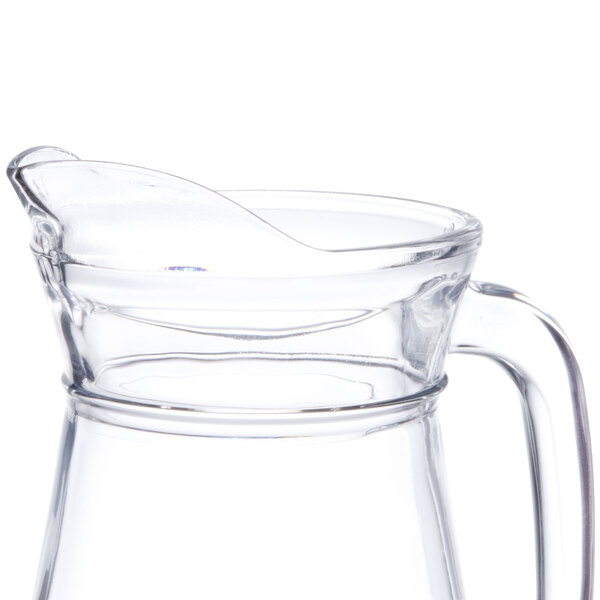 Arcoroc E7254 44 oz. Glass Pitcher with Pour Lip by Arc Cardinal - 6/Case