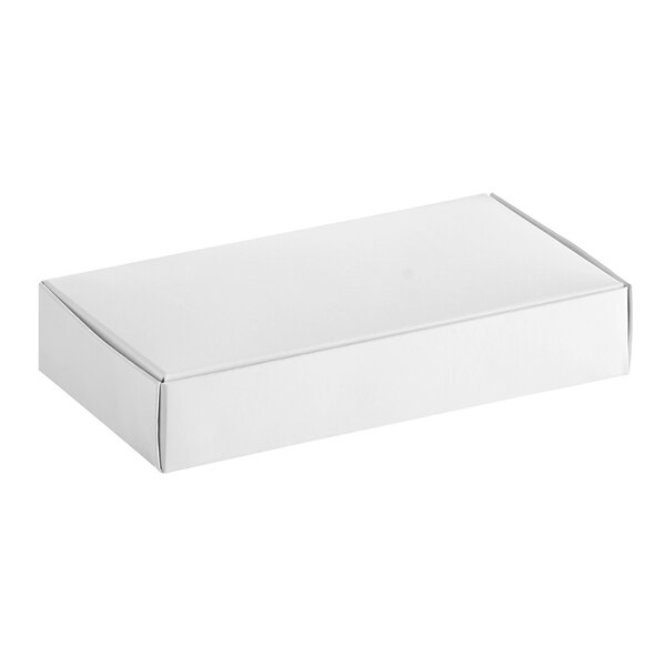 6" x 3 1/4" x 1 1/8" 1-Piece 5 oz. White Candy Box - 250/Case