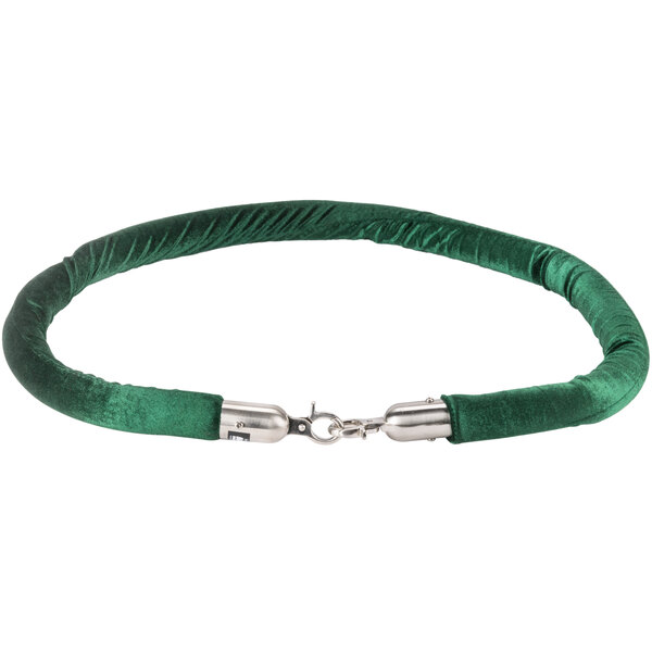 Aarco Green 5' Rope with Satin Ends for Crowd Control TR-48