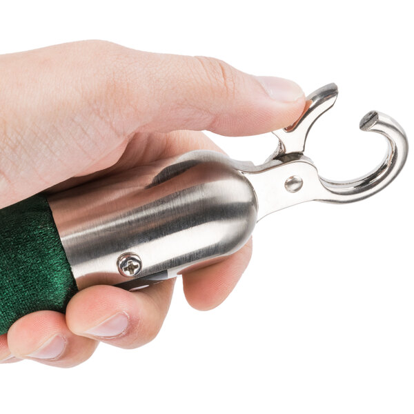 Aarco Green 5' Rope with Satin Ends for Crowd Control TR-48