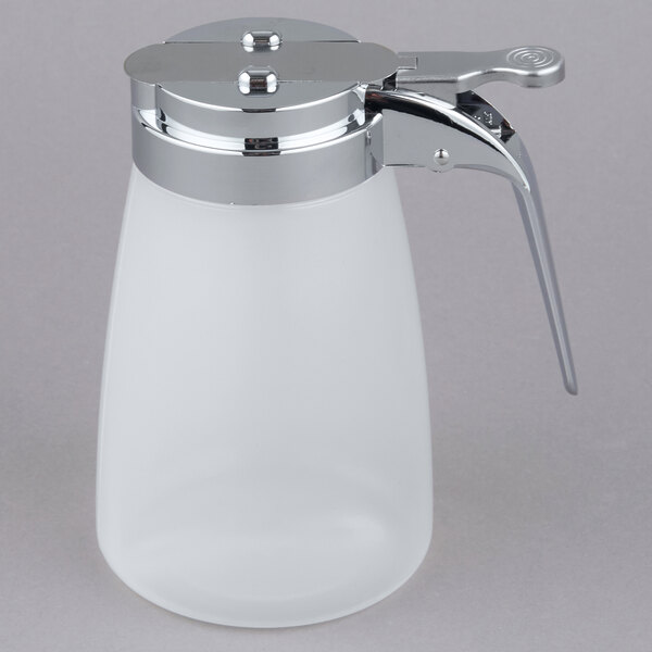 Tablecraft PP10CP 10 oz. Polypropylene Modern Syrup Dispenser with ...