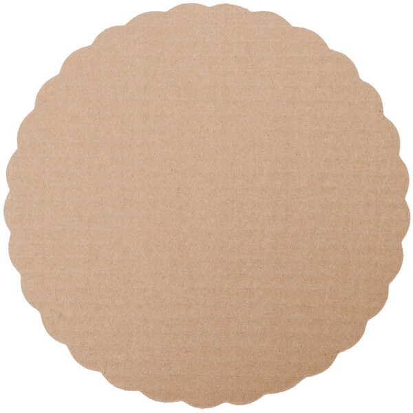 10" Gold Laminated Corrugated Cake Circle - 200/Case