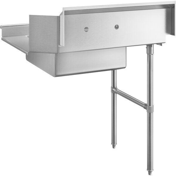 Regency 16 Gauge 3' Soiled / Dirty Dish Table - Right Drainboard