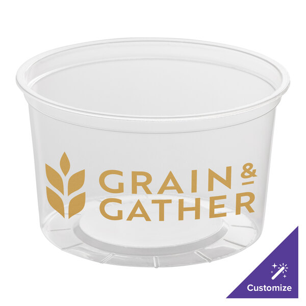 Choice 16 oz. Clear Round Deli Container (Microwavable)