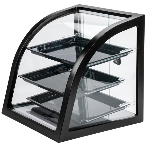 Cal-Mil P255-96 Midnight Bamboo Euro Style Display Case with Rear Door ...