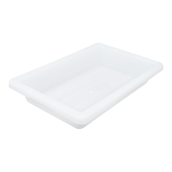 Carlisle 1063002 StorPlus White Food Storage Box - 18" x 12" x 3 1/2"
