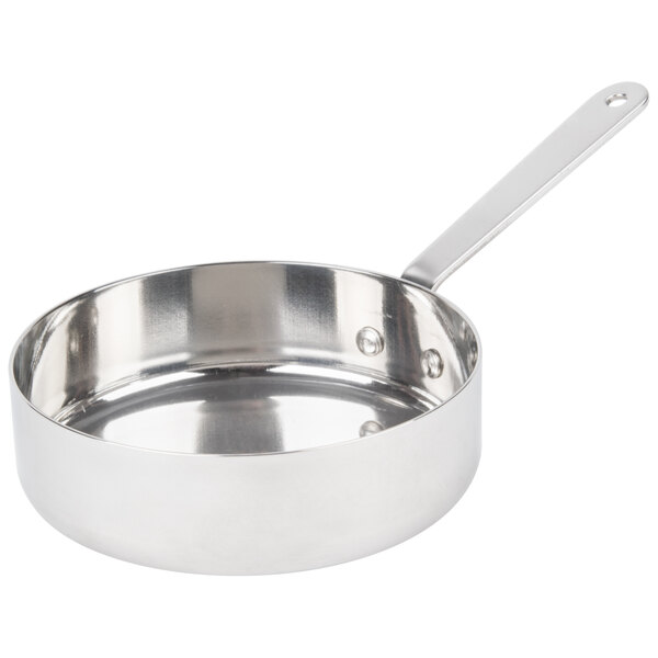 American Metalcraft SHSP40 7.5 oz. Mini Stainless Steel Fry Pan