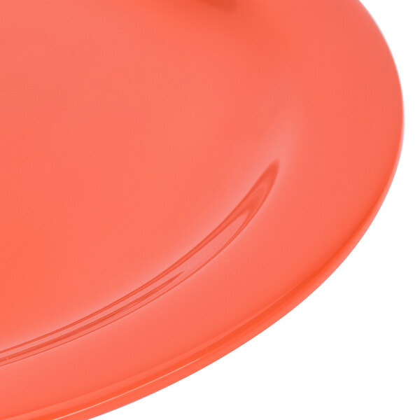 Carlisle 4350052 Dallas Ware 10 1/4" Sunset Orange Melamine Plate - 48/Case